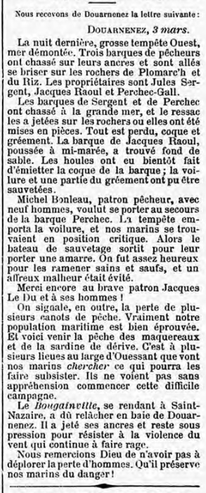 La nuit dernière, grosse tempête Ouest, mer démontée... | Bagou Coz DZ